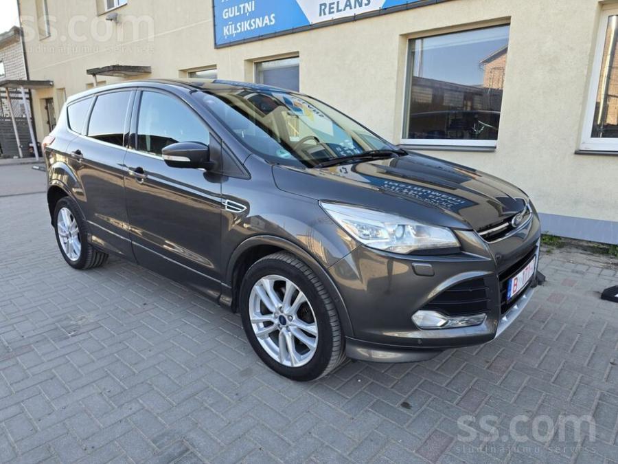 Grey Ford Kuga 2015 in Kuldiga, with an engine capacity of 2.00 L and mileage of 231 thousand km for 9200 €, photo 3 on AUTOMOTO.COM.LV