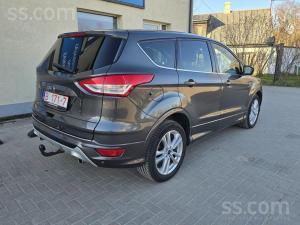 Grey Ford Kuga 2015 in Kuldiga, with an engine capacity of 2.00 L and mileage of 231 thousand km for 9200 €, photo 4 on AUTOMOTO.COM.LV