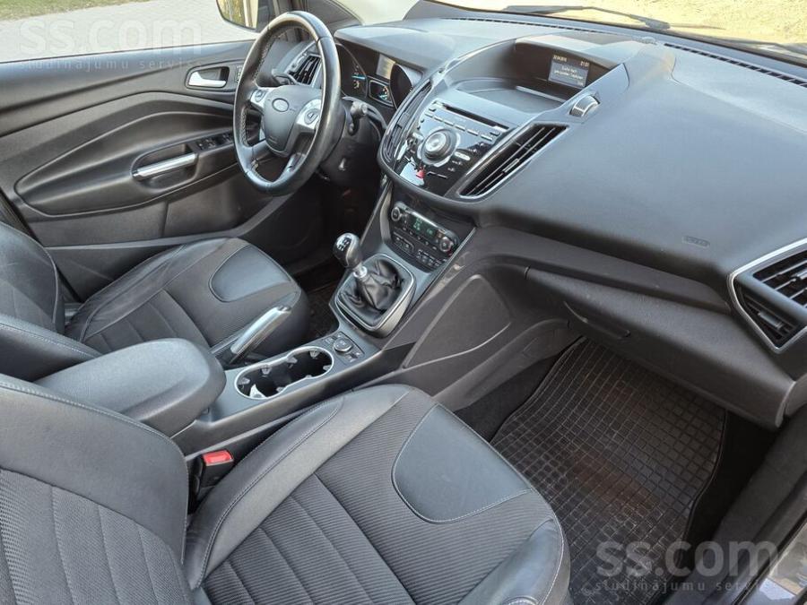 Grey Ford Kuga 2015 in Kuldiga, with an engine capacity of 2.00 L and mileage of 231 thousand km for 9200 €, photo 9 on AUTOMOTO.COM.LV