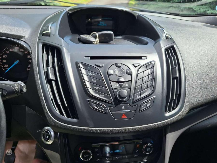 Grey Ford Kuga 2015 in Utena, with an engine capacity of 2.00 L and mileage of 272 thousand km for 7200 €, photo 16 on AUTOMOTO.COM.LV