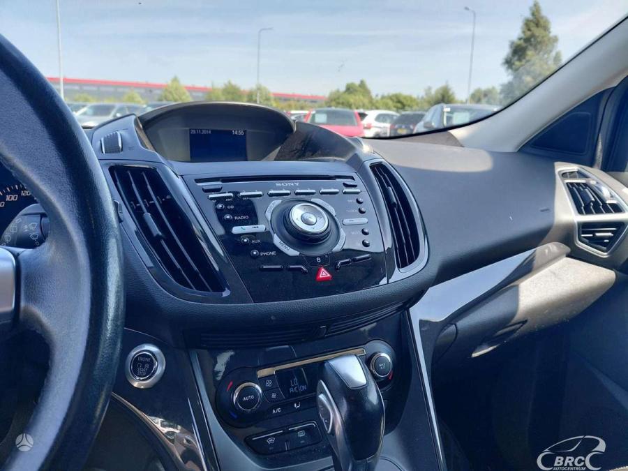 Grey Ford Kuga 2015 in Vilnius, with an engine capacity of 2.00 L and mileage of 221 thousand km for 6900 €, photo 12 on AUTOMOTO.COM.LV