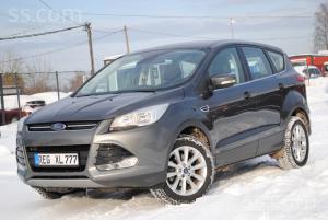 Grey Ford Kuga 2016 in Riga, with an engine capacity of 1.50 L and mileage of 157 thousand km for 8990 €, photo  on AUTOMOTO.COM.LV