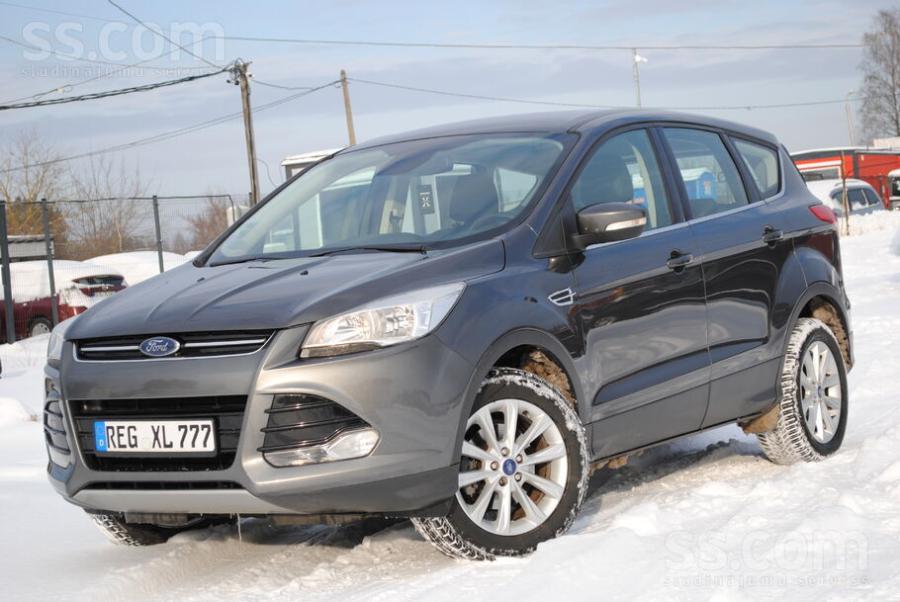 Grey Ford Kuga 2016 in Riga, with an engine capacity of 1.50 L and mileage of 157 thousand km for 8990 €, photo 1 on AUTOMOTO.COM.LV