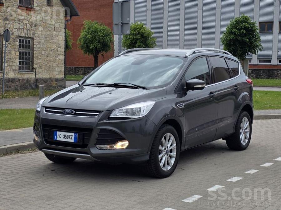Pelēks Ford Kuga 2016 Cēsis, ar dzinēja tilpumu 2.00 L un nobraukumu 242 tūkst. km par 8950 €, foto 1 vietnē AUTOMOTO.COM.LV