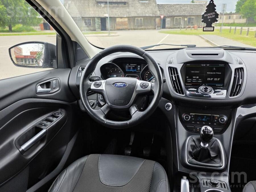Pelēks Ford Kuga 2016 Cēsis, ar dzinēja tilpumu 2.00 L un nobraukumu 242 tūkst. km par 8950 €, foto 18 vietnē AUTOMOTO.COM.LV