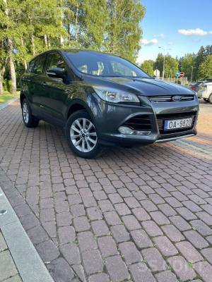 Grey Ford Kuga 2016 in Riga, with an engine capacity of 1.50 L and mileage of 154 thousand km for 7900 €, photo  on AUTOMOTO.COM.LV