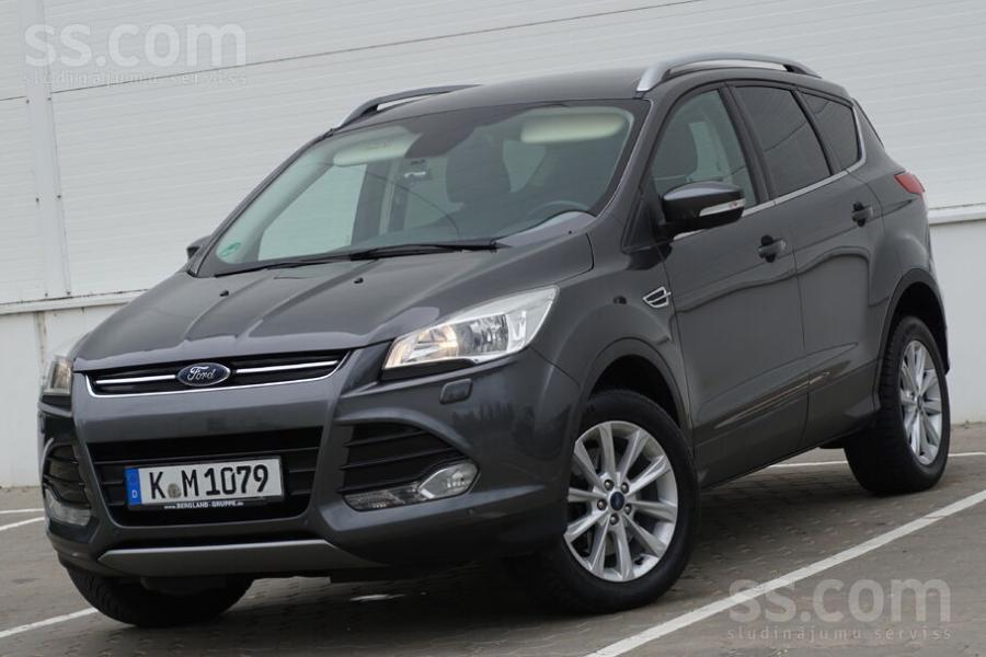 Grey Ford Kuga 2016 in Riga, with an engine capacity of 2.00 L and mileage of 194 thousand km for 8900 €, photo 5 on AUTOMOTO.COM.LV