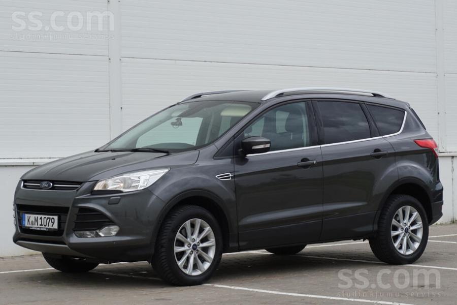 Grey Ford Kuga 2016 in Riga, with an engine capacity of 2.00 L and mileage of 194 thousand km for 8900 €, photo 6 on AUTOMOTO.COM.LV