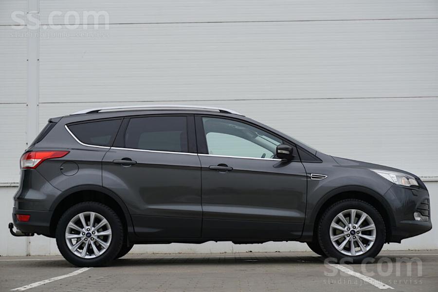 Grey Ford Kuga 2016 in Riga, with an engine capacity of 2.00 L and mileage of 194 thousand km for 8900 €, photo 14 on AUTOMOTO.COM.LV