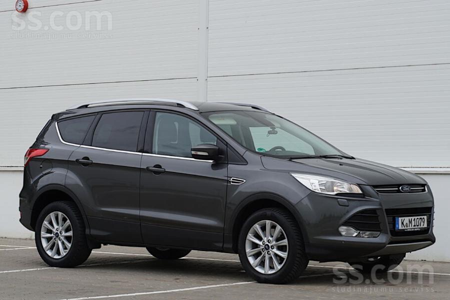 Grey Ford Kuga 2016 in Riga, with an engine capacity of 2.00 L and mileage of 194 thousand km for 8900 €, photo 16 on AUTOMOTO.COM.LV