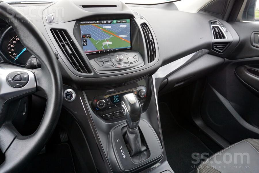 Grey Ford Kuga 2016 in Riga, with an engine capacity of 2.00 L and mileage of 194 thousand km for 8900 €, photo 26 on AUTOMOTO.COM.LV