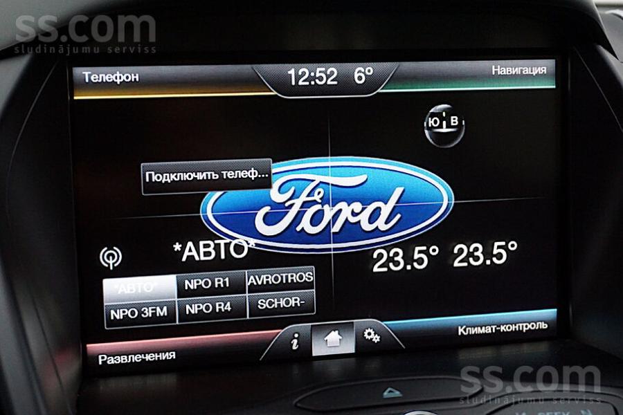 Grey Ford Kuga 2016 in Riga, with an engine capacity of 2.00 L and mileage of 194 thousand km for 8900 €, photo 27 on AUTOMOTO.COM.LV