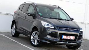 Grey Ford Kuga 2016 in Riga, with an engine capacity of 2.00 L and mileage of 267 thousand km for 10700 €, photo  on AUTOMOTO.COM.LV