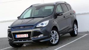 Grey Ford Kuga 2016 in Riga, with an engine capacity of 2.00 L and mileage of 267 thousand km for 10700 €, photo 4 on AUTOMOTO.COM.LV