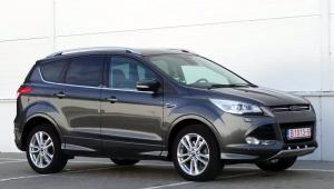 Grey Ford Kuga 2016 in Riga, with an engine capacity of 2.00 L and mileage of 267 thousand km for 10700 €, photo 14 on AUTOMOTO.COM.LV