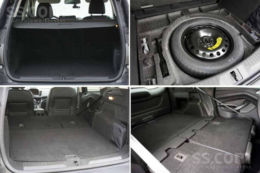 Pelēks Ford Kuga 2016 Rīga, ar dzinēja tilpumu 2.00 L un nobraukumu 194 tūkst. km par 8900 €, foto 35 vietnē AUTOMOTO.COM.LV