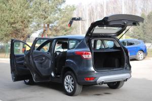 Grey Ford Kuga 2016 in Riga, with an engine capacity of 1.50 L and mileage of 157 thousand km for 8590 €, photo 9 on AUTOMOTO.COM.LV