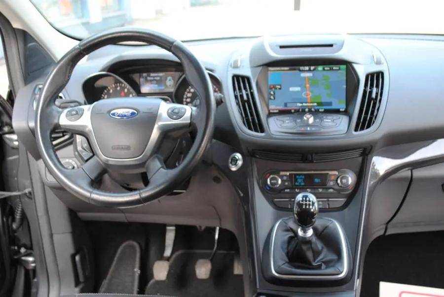 Grey Ford Kuga 2016 in Riga, with an engine capacity of 1.50 L and mileage of 157 thousand km for 8590 €, photo 14 on AUTOMOTO.COM.LV