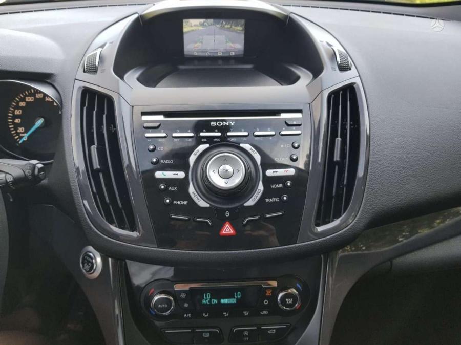 Grey Ford Kuga 2016 in Siauliai, with an engine capacity of 2.00 L and mileage of 235 thousand km for 7200 €, photo 15 on AUTOMOTO.COM.LV
