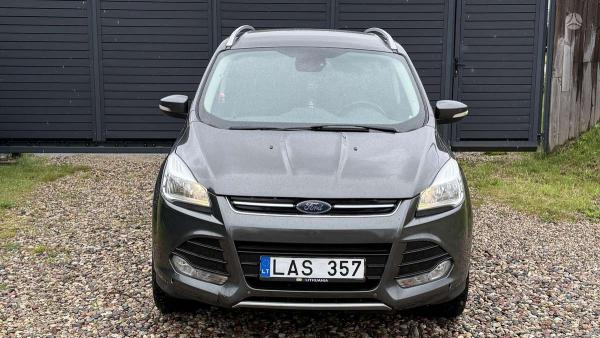 Grey Ford Kuga 2016 in Vilnius, with an engine capacity of 2.00 L and mileage of 263 thousand km for 4500 €, photo 4 on AUTOMOTO.COM.LV