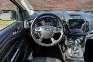 Grey Ford Kuga 2016 in Marijampole, with an engine capacity of 2.00 L and mileage of 236 thousand km for 7750 €, photo 14 on AUTOMOTO.COM.LV