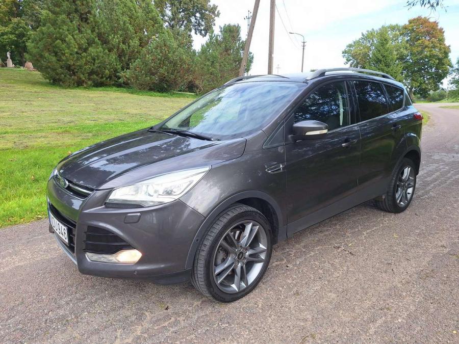 Pelēks Ford Kuga 2016 Kelmė, ar dzinēja tilpumu 2.00 L un nobraukumu 279 tūkst. km par 6500 €, foto 4 vietnē AUTOMOTO.COM.LV