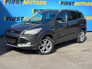 Grey Ford Kuga 2016 in Riga, with an engine capacity of 1.50 L and mileage of 143 thousand km for 8650 €, photo  on AUTOMOTO.COM.LV