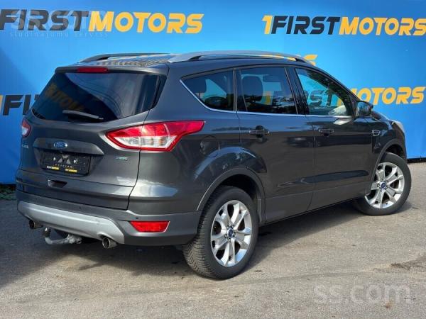 Grey Ford Kuga 2016 in Riga, with an engine capacity of 1.50 L and mileage of 143 thousand km for 8650 €, photo 7 on AUTOMOTO.COM.LV