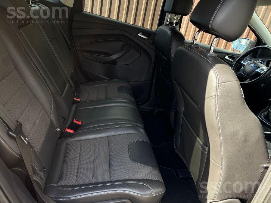 Grey Ford Kuga 2016 in Riga, with an engine capacity of 1.50 L and mileage of 143 thousand km for 8650 €, photo 11 on AUTOMOTO.COM.LV