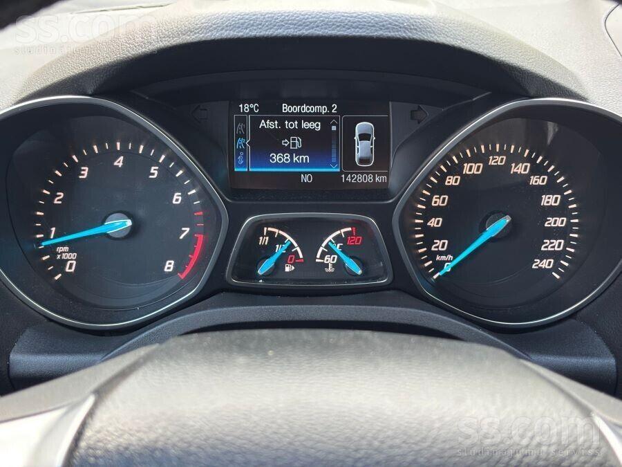 Grey Ford Kuga 2016 in Riga, with an engine capacity of 1.50 L and mileage of 143 thousand km for 8650 €, photo 13 on AUTOMOTO.COM.LV