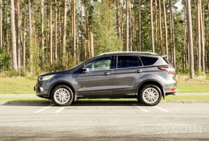 Grey Ford Kuga 2016 in Riga, with an engine capacity of 2.00 L and mileage of 133 thousand km for 10990 €, photo 6 on AUTOMOTO.COM.LV