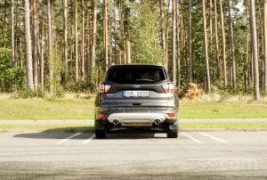 Grey Ford Kuga 2016 in Riga, with an engine capacity of 2.00 L and mileage of 133 thousand km for 10990 €, photo 8 on AUTOMOTO.COM.LV