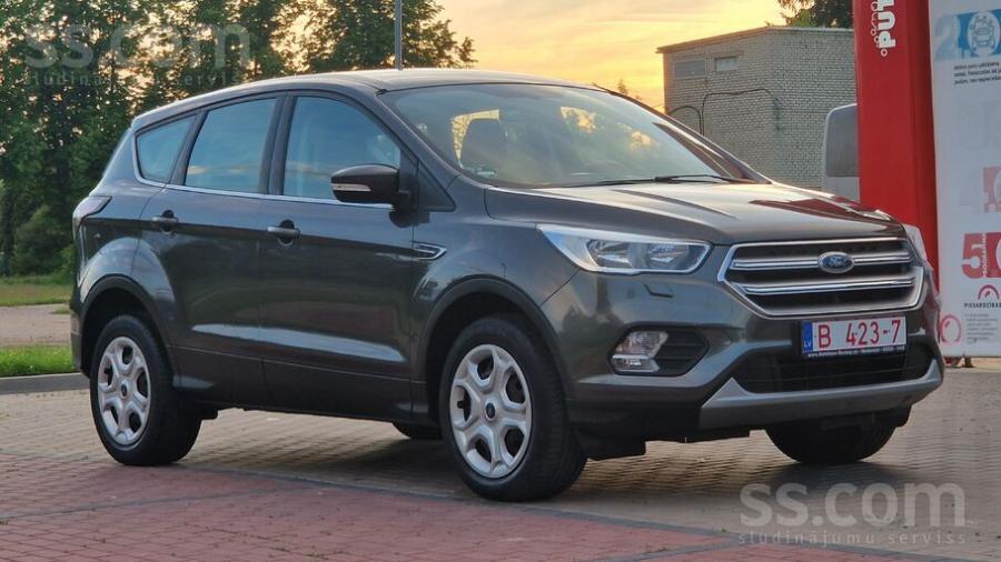 Grey Ford Kuga 2017 in Jelgava, with an engine capacity of 1.50 L and mileage of 98 thousand km for 10950 €, photo 7 on AUTOMOTO.COM.LV