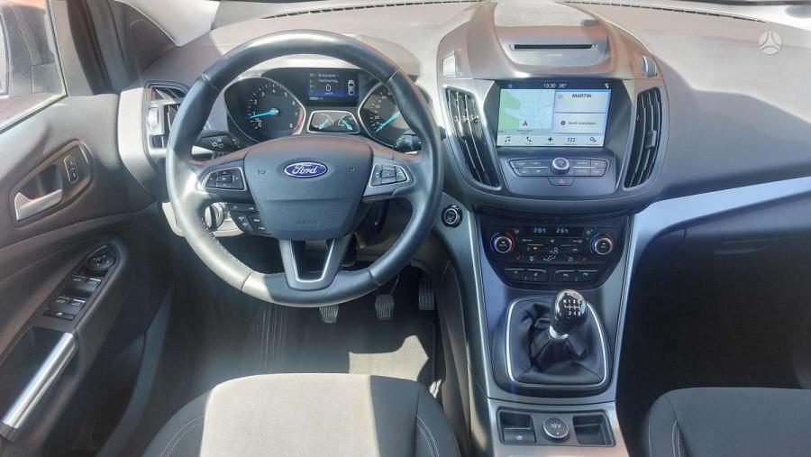 Grey Ford Kuga 2017 in Kaunas, with an engine capacity of 1.50 L and mileage of 210 thousand km for 7490 €, photo 11 on AUTOMOTO.COM.LV