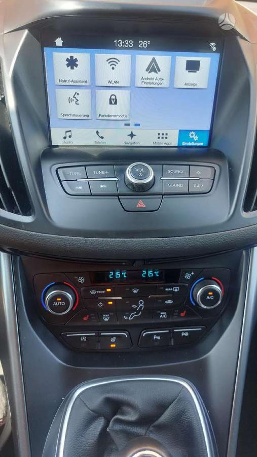 Grey Ford Kuga 2017 in Kaunas, with an engine capacity of 1.50 L and mileage of 210 thousand km for 7490 €, photo 14 on AUTOMOTO.COM.LV