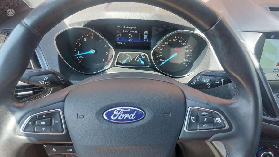 Grey Ford Kuga 2017 in Kaunas, with an engine capacity of 1.50 L and mileage of 210 thousand km for 7490 €, photo 15 on AUTOMOTO.COM.LV