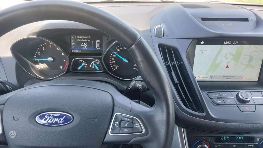 Grey Ford Kuga 2017 in Kaunas, with an engine capacity of 1.50 L and mileage of 210 thousand km for 7490 €, photo 19 on AUTOMOTO.COM.LV