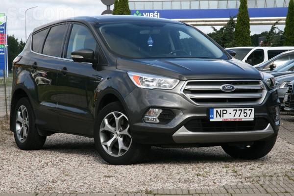 Pelēks Ford Kuga 2017 Tukums, ar dzinēja tilpumu 2.00 L un nobraukumu 202 tūkst. km par 11650 €, foto 2 vietnē AUTOMOTO.COM.LV