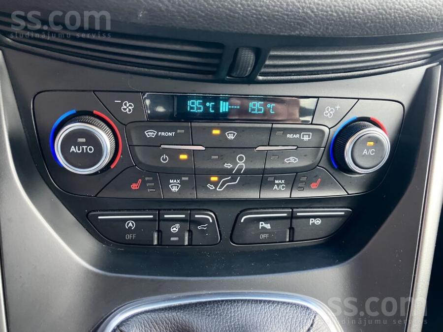 Grey Ford Kuga 2017 in Talsi, with an engine capacity of 1.50 L and mileage of 89 thousand km for 11999 €, photo 12 on AUTOMOTO.COM.LV