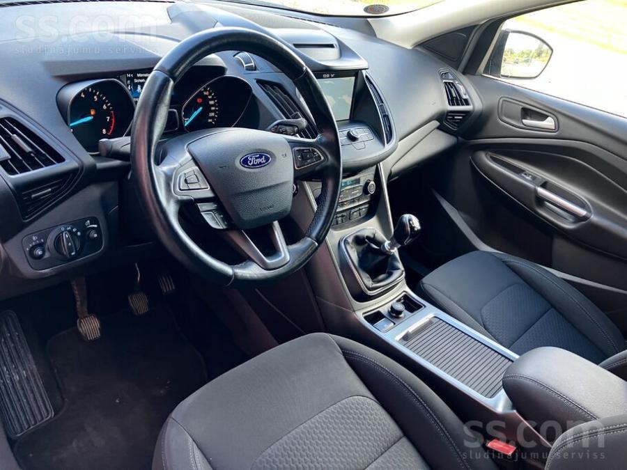 Grey Ford Kuga 2017 in Talsi, with an engine capacity of 1.50 L and mileage of 89 thousand km for 11999 €, photo 15 on AUTOMOTO.COM.LV