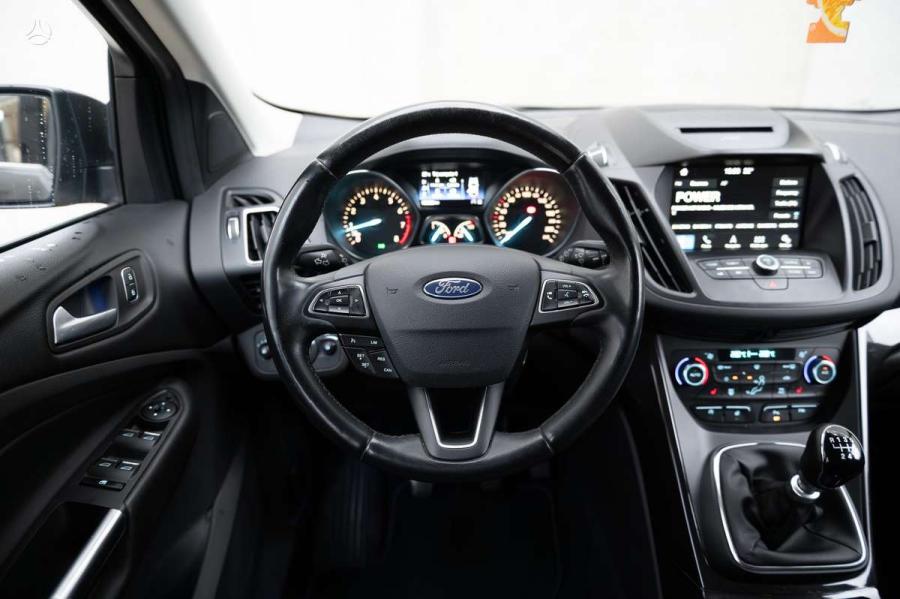 Grey Ford Kuga 2017 in Vilnius, with an engine capacity of 1.50 L and mileage of 198 thousand km for 8700 €, photo 14 on AUTOMOTO.COM.LV