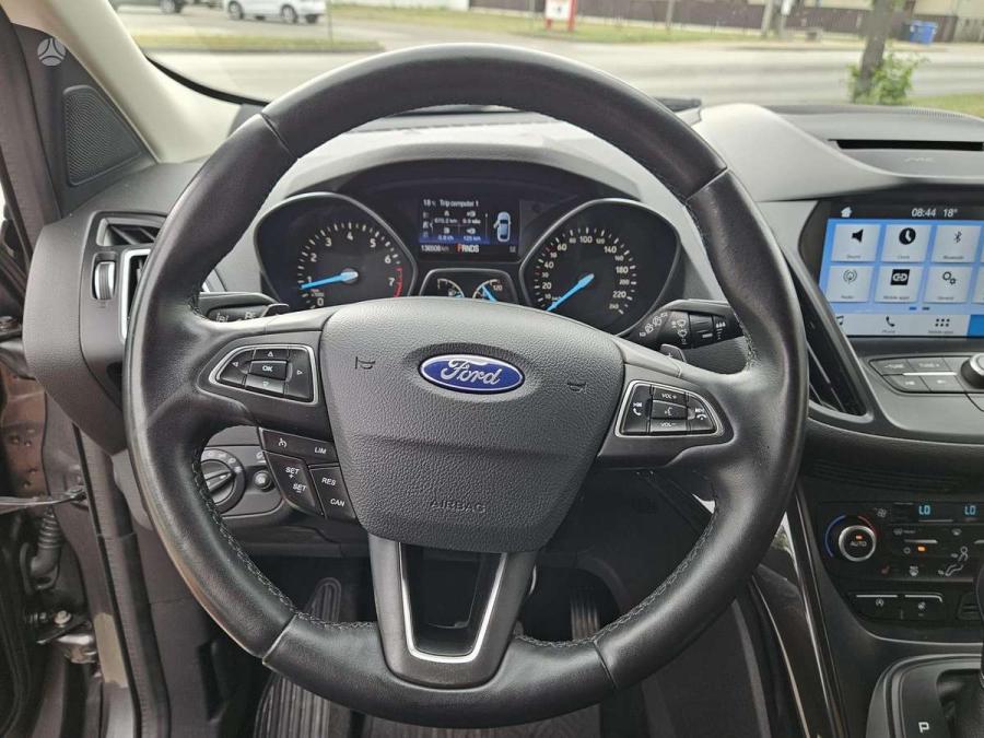 Grey Ford Kuga 2017 in Siauliai, with an engine capacity of 1.50 L and mileage of 137 thousand km for 10950 €, photo 21 on AUTOMOTO.COM.LV