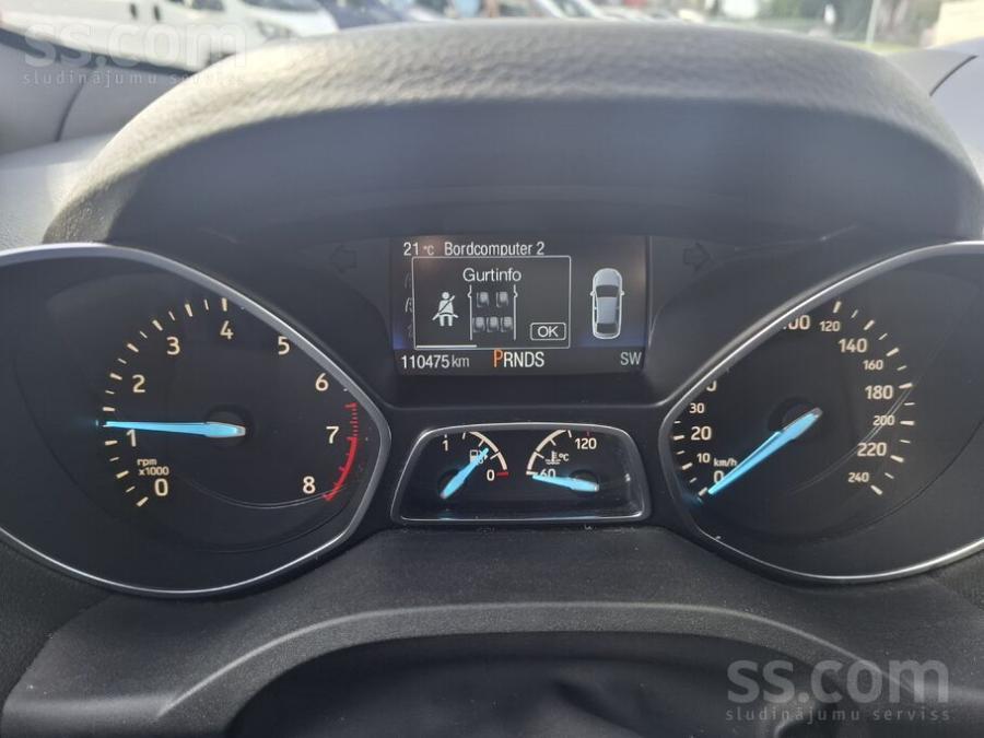 Grey Ford Kuga 2017 in Talsi, with an engine capacity of 1.50 L and mileage of 111 thousand km for 11900 €, photo 18 on AUTOMOTO.COM.LV