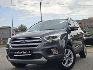 Grey Ford Kuga 2017 in Siauliai, with an engine capacity of 1.50 L and mileage of 137 thousand km for 10950 €, photo  on AUTOMOTO.COM.LV