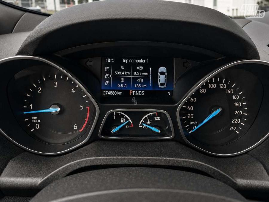 Grey Ford Kuga 2017 in Pakruojis, with an engine capacity of 2.00 L and mileage of 275 thousand km for 8300 €, photo 14 on AUTOMOTO.COM.LV
