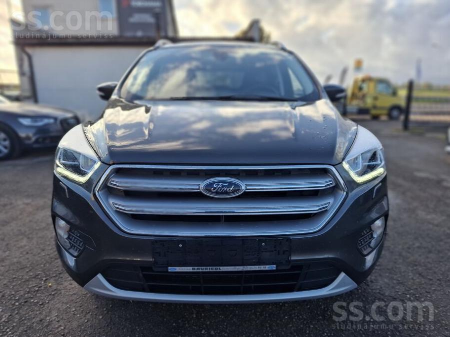 Grey Ford Kuga 2017 in Talsi, with an engine capacity of 1.50 L and mileage of 141 thousand km for 9300 €, photo 6 on AUTOMOTO.COM.LV