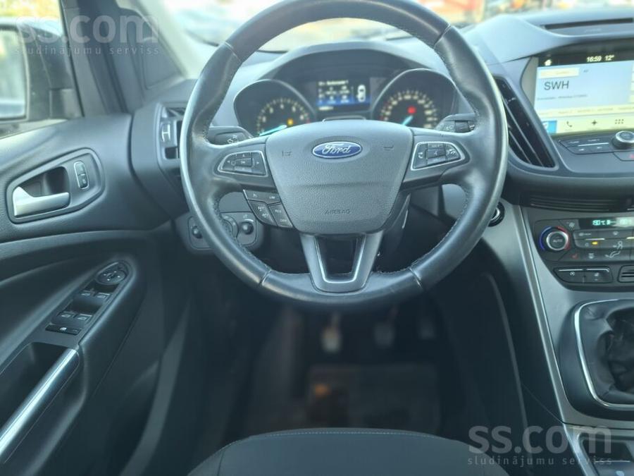 Grey Ford Kuga 2017 in Talsi, with an engine capacity of 1.50 L and mileage of 141 thousand km for 9300 €, photo 24 on AUTOMOTO.COM.LV