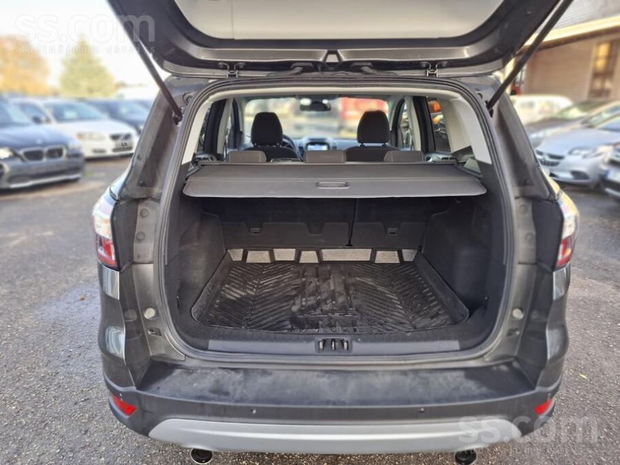 Grey Ford Kuga 2017 in Talsi, with an engine capacity of 1.50 L and mileage of 141 thousand km for 9300 €, photo 27 on AUTOMOTO.COM.LV