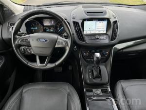 Grey Ford Kuga 2018 in Riga, with an engine capacity of 2.00 L and mileage of 200 thousand km for 9950 €, photo 8 on AUTOMOTO.COM.LV