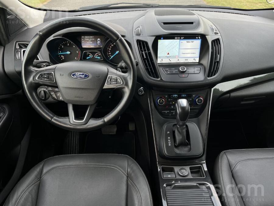 Grey Ford Kuga 2018 in Riga, with an engine capacity of 2.00 L and mileage of 200 thousand km for 9950 €, photo 8 on AUTOMOTO.COM.LV